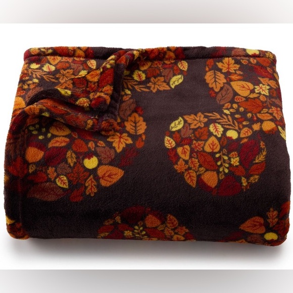 Disney | Bedding | Mickey Mouse Fall Leaves Autumn Harvest Plush 5x6 ...